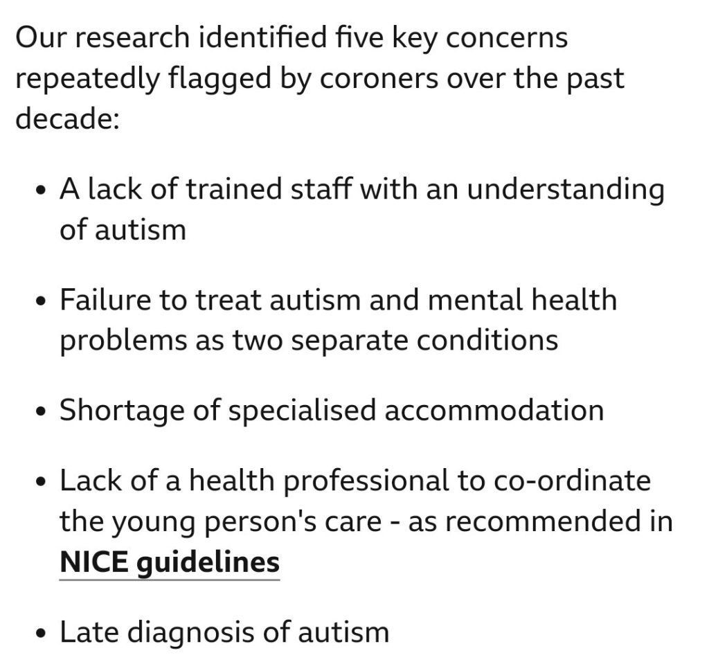 CAMHS have been contributing to the death of Autistic young people for ...